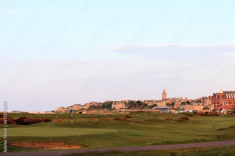 An incredible view of the most famous and historic classic links golf ...