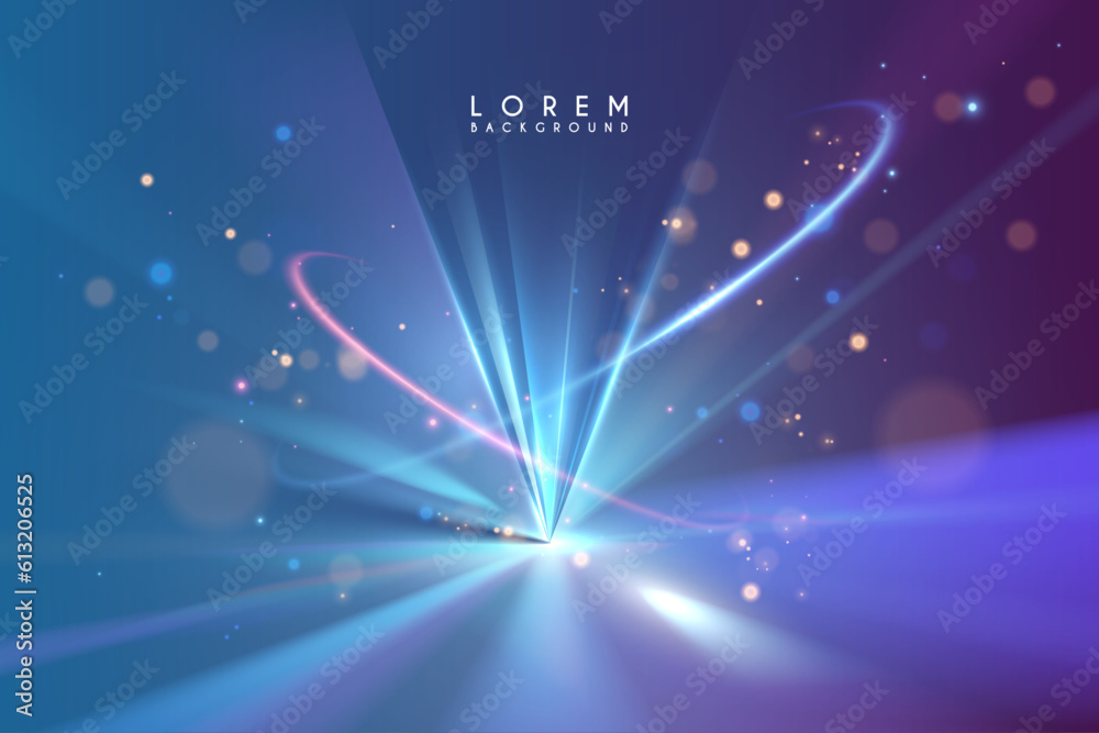 Abstract color light effect background with sparks Stock Vector | Adobe ...