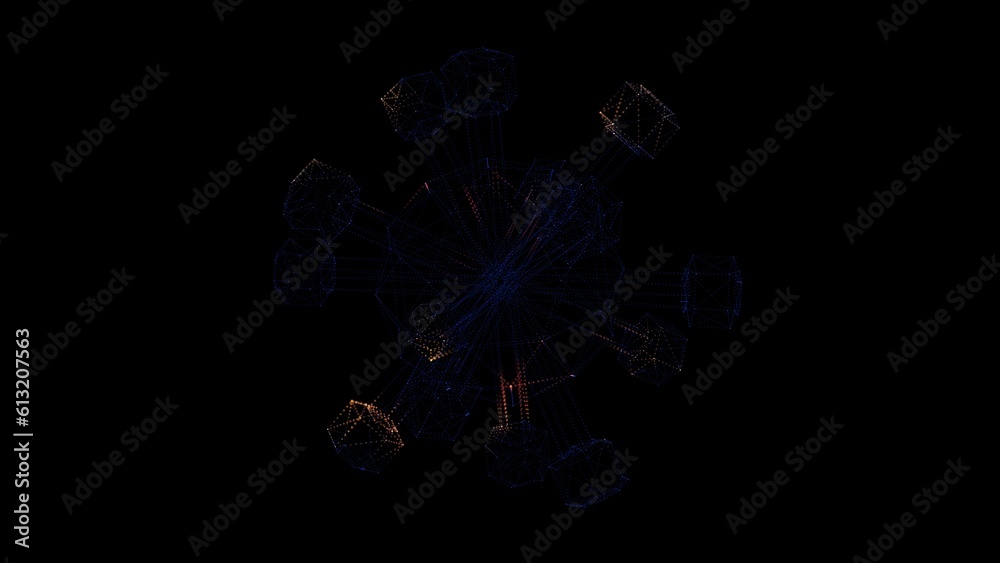 Virus Scan. Virus Scanning Interface. HUD virus analyze. Medical ...