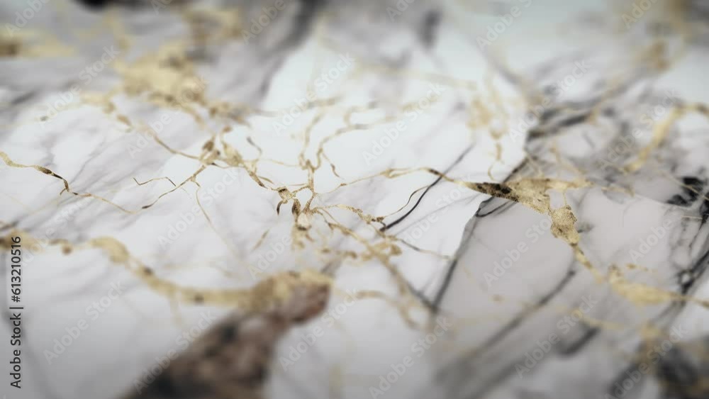 Luxury White Marble stone with gold lines background texture. Slow ...