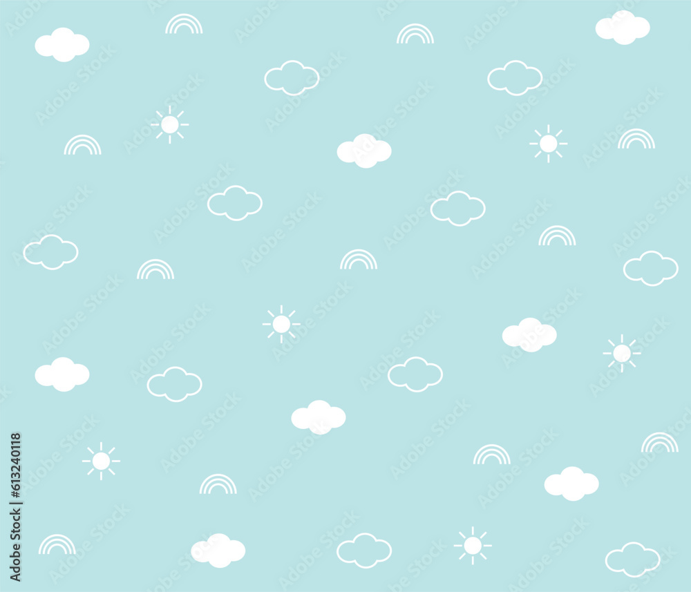 Simple Pattern Images, Vector Background for Kids Stock Vector | Adobe ...