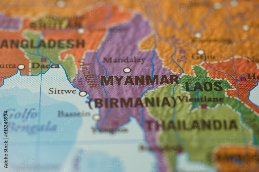 mapa kartografia geografia kraj granice Stock Illustration | Adobe Stock