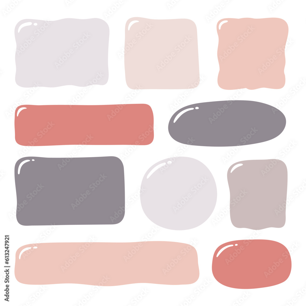 Minimalistic speech bubbles set. Vector blank quote frames Stock Vector ...