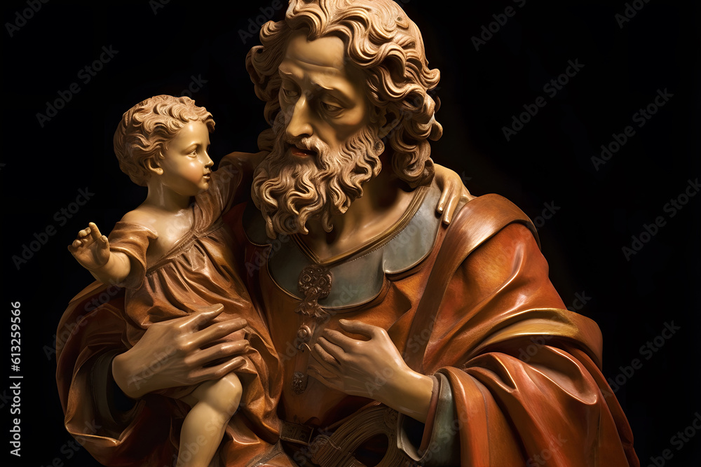Saint Joseph St. Joseph with Jesus Christ, the Patron Saint of the ...