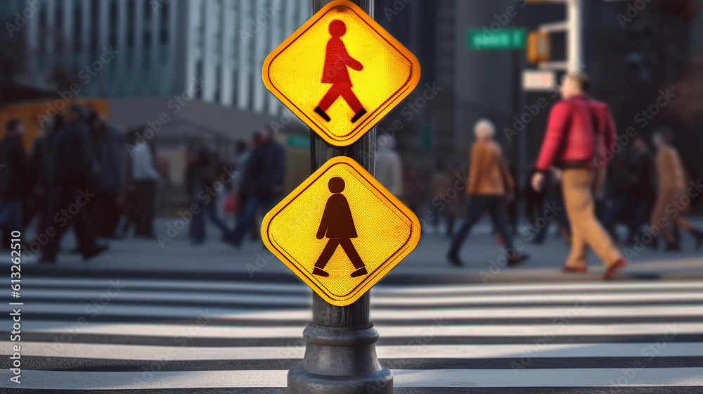 Pedestrian symbol vector illustration isolated on white background ...