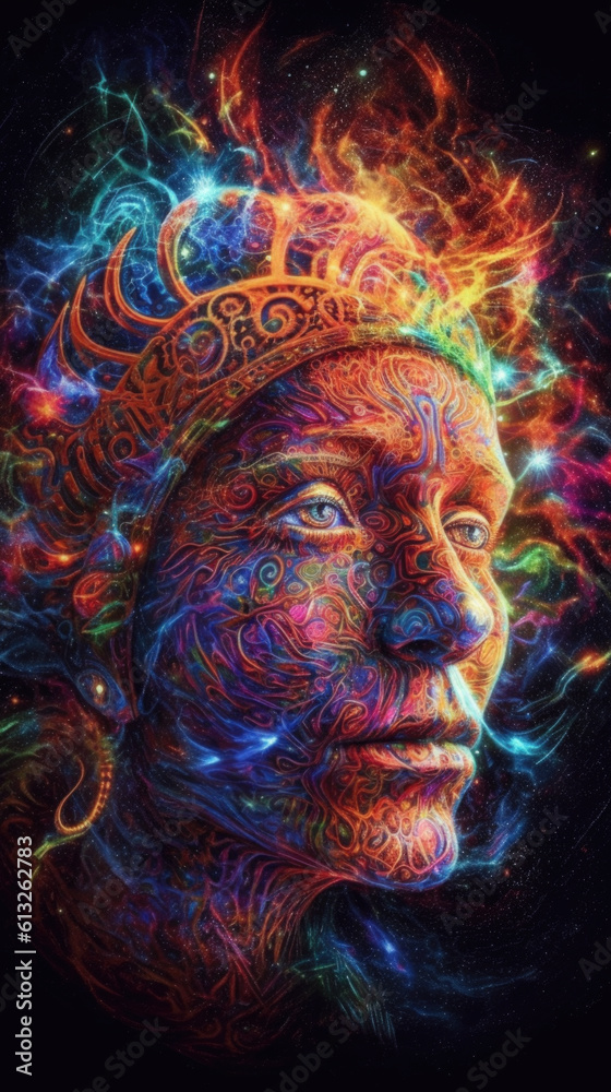 Spiritual Mindfulness Consciousness Universe Psyche. Delve into the realms of spirituality ...