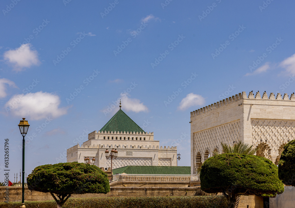 Mausoleum for Mohammed V, the father of Moroccan independence Stock ...