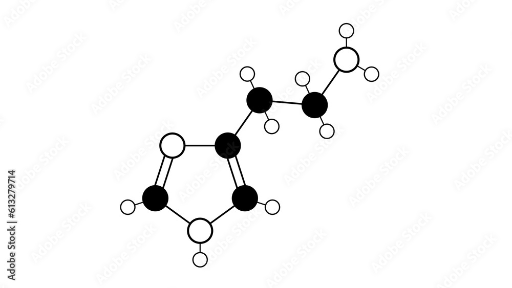 Histamine Molecule Structural Chemical Formula Ball And Stick Model Isolated Image