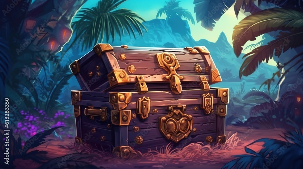 A mimic disguised as a treasure chest . Fantasy concept , Illustration ...