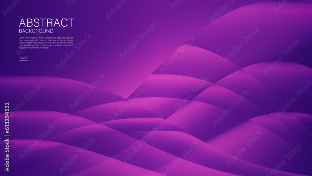 Purple abstract background, wave graphic, Geometric vector, Minimal ...