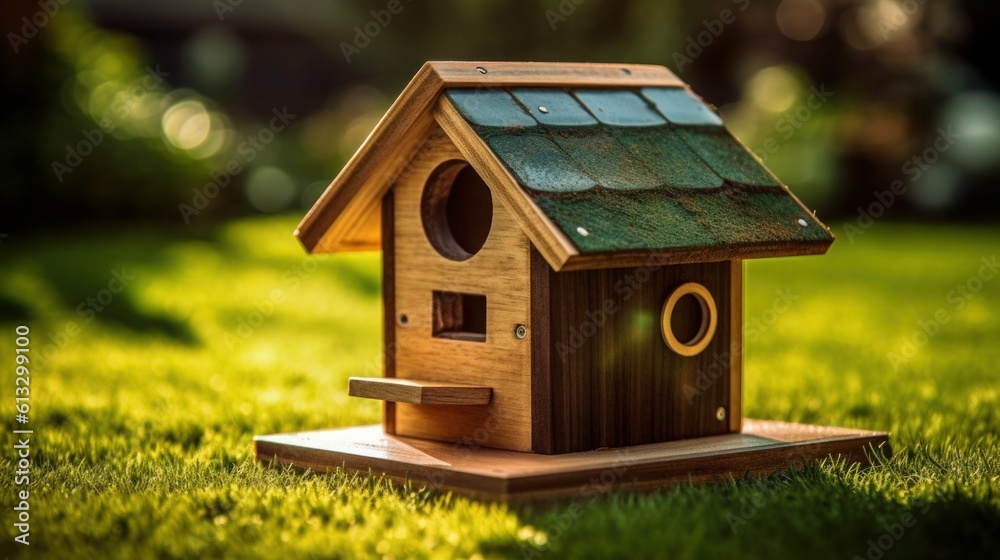 Nature-inspired Handmade Wooden Birdhouse for Small Garden Decoration ...