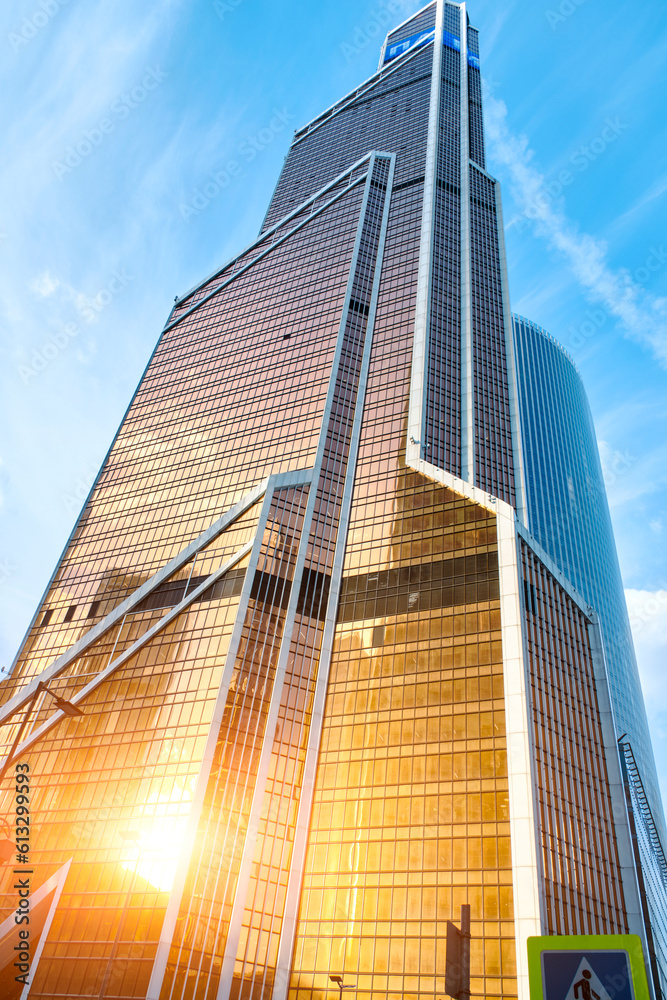 Moscow Russia 12.05.2023.Mercury City Tower.75 storey skyscraper ...