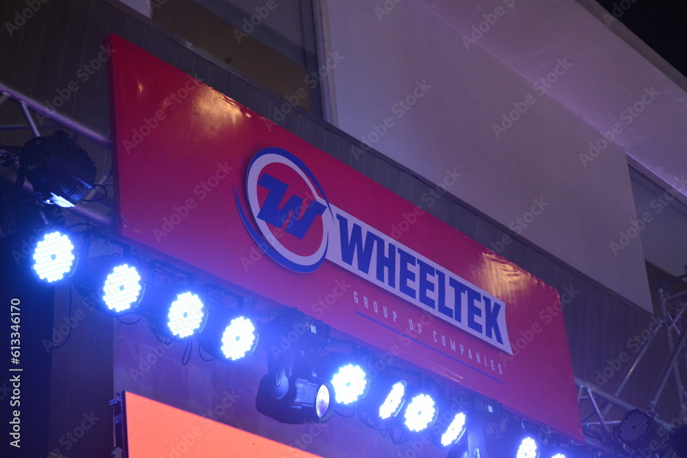 Wheeltek booth signage at Inside racing bike festival in Pasay ...