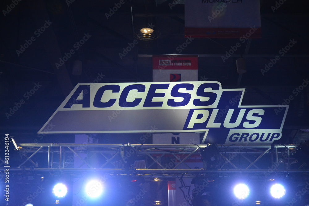 Access plus group booth signage at Inside racing bike festival in Pasay ...