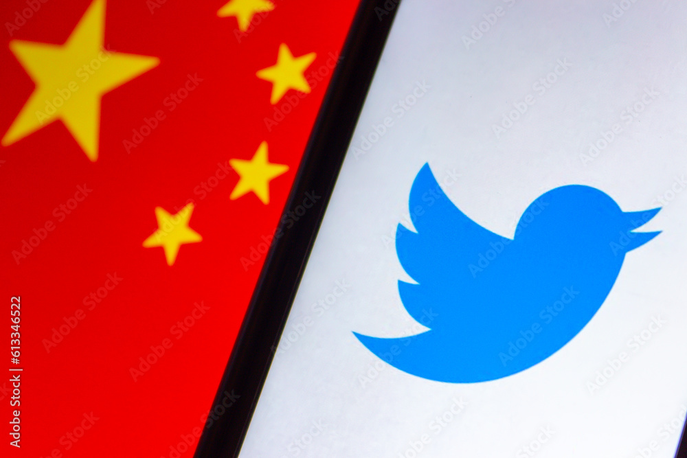 Vancouver, CANADA - Jun 14 2023 : Twitter logo seen in an iPhone on ...