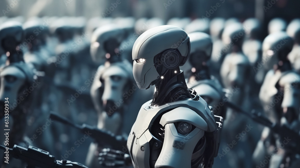 Robots are uprising - robots merge under the leadership of one of their ...