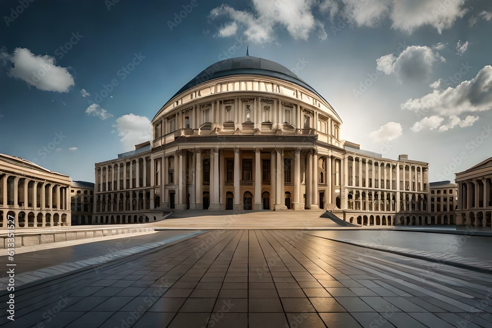 an image of an opera house with its grand exterior, showcasing ...