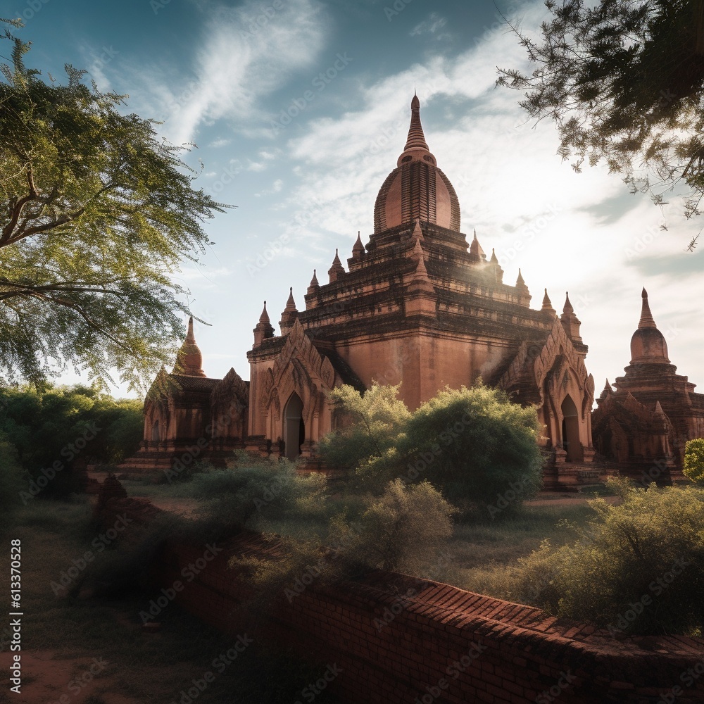 Bagan Stunning Photograph of an Ancient Temple Complex in Myanmar Stock ...