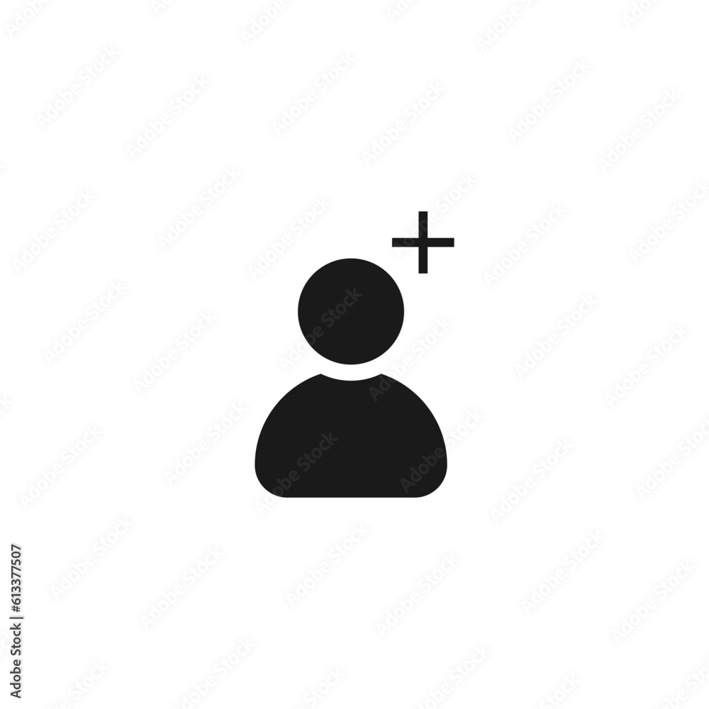 Add icon with man for UI design, design elements and many more. Stock ...