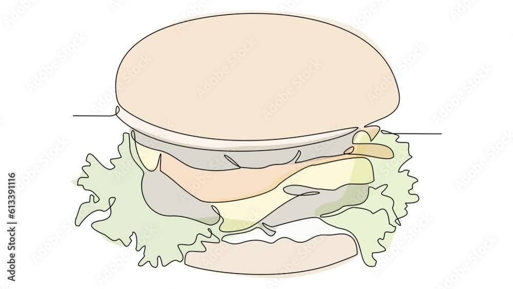 Vidéo Stock Animated self drawing of single continuous line draw for a ...