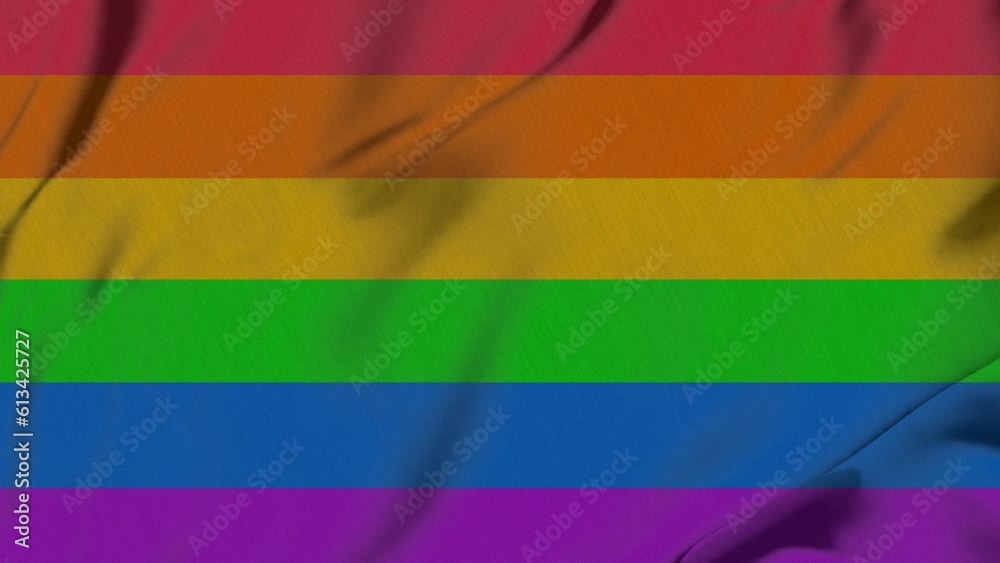 rainbow flag background. Happy pride month. Rainbow LGBT pride flag waving in wind. Seamlessly ...