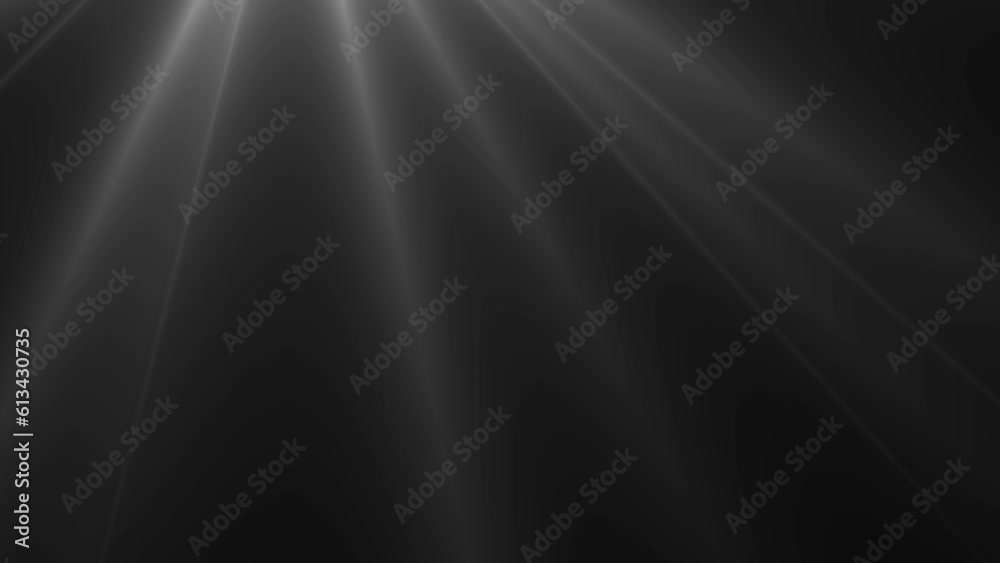Smooth Light Rays Emitted From Angle in Black Background. Optical Flare ...