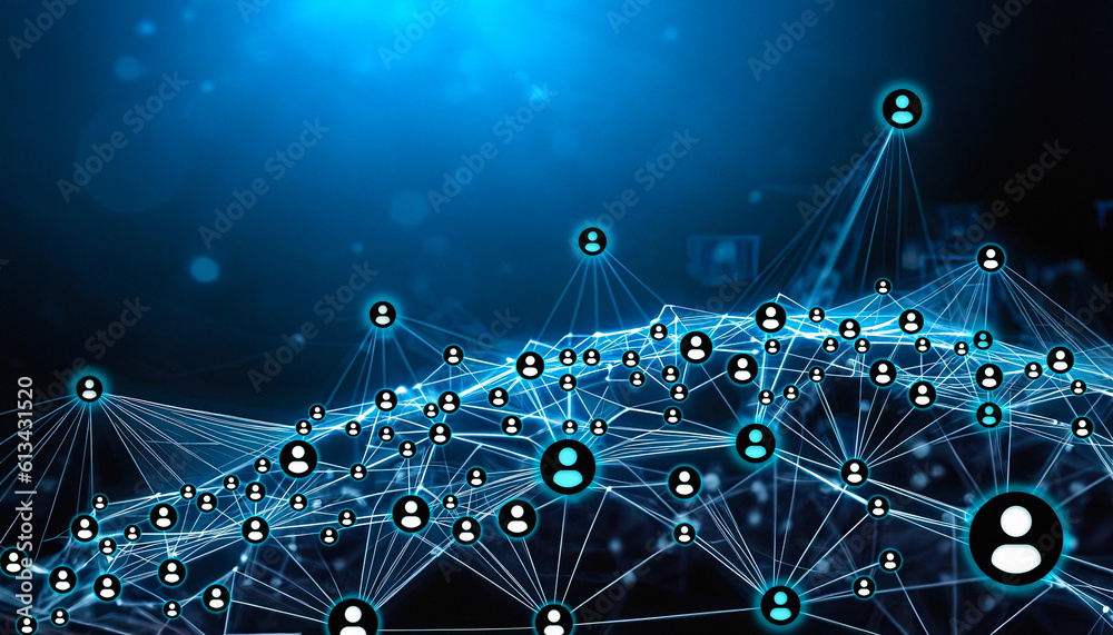 Network Connection Structure Background for Business Event and Science ...