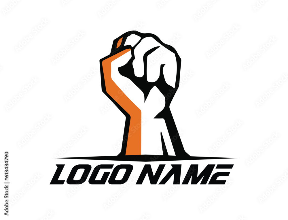 Human hand Up Proletarian Revolution - Vector Illustration Concept in ...