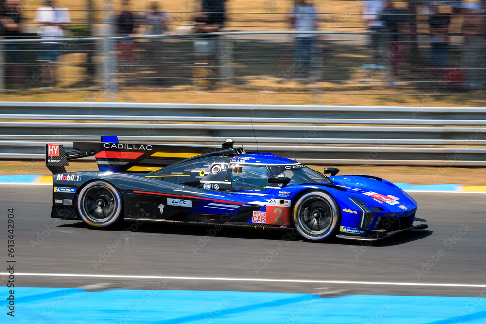 Le Mans, France - June 10, 2023: The Cadillac V-Series R race car No. 4 ...