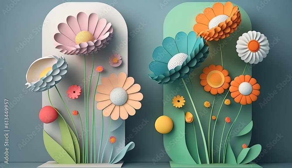 3d colorful flowers wall decor 4k wallpaper, 3D wallpaper for home ...
