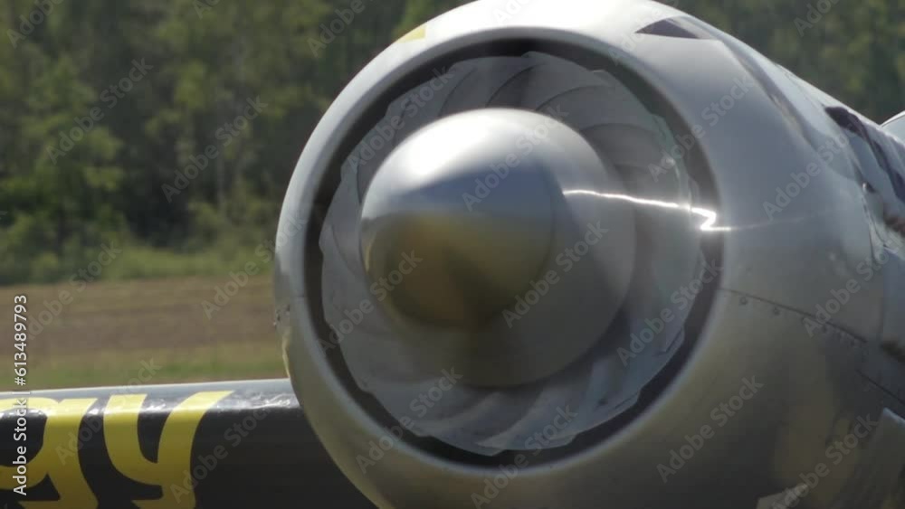 Private plane crash. A small plane during an aerobatic simulation ...