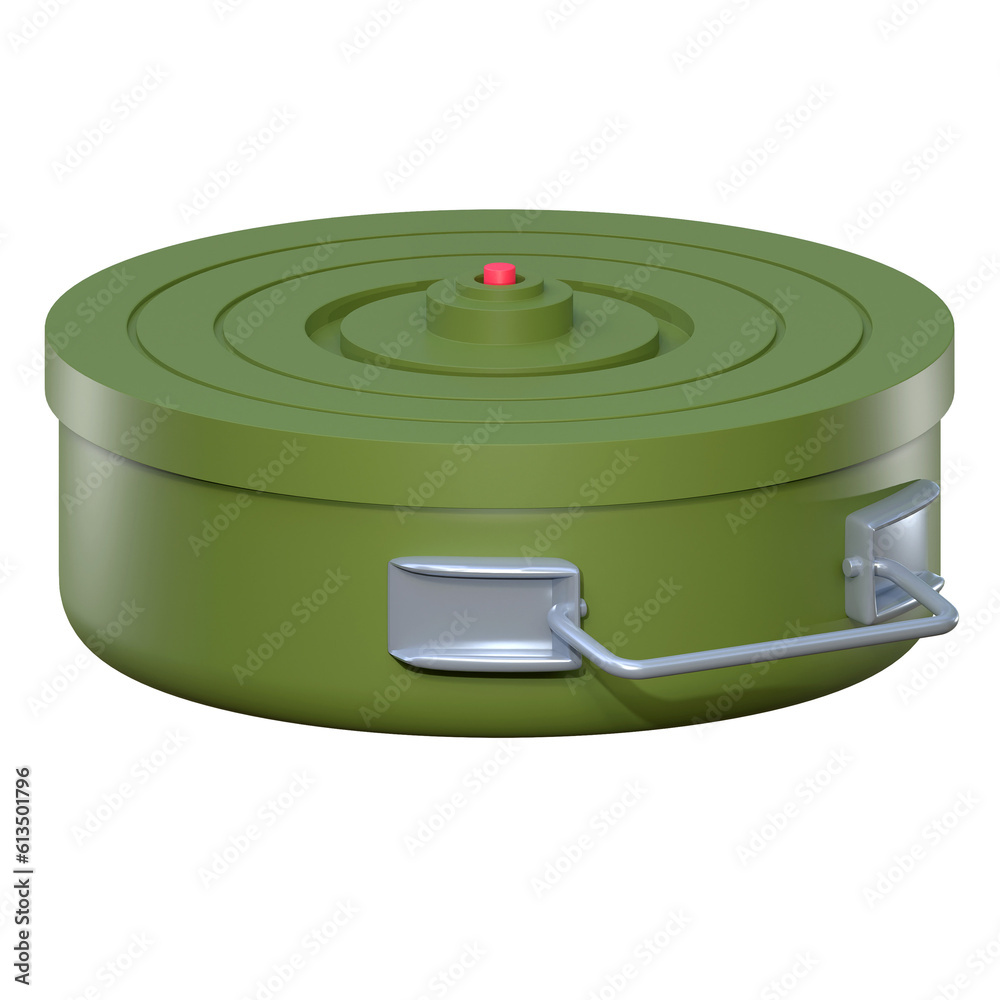 tank land mine bomb 3d icon military equipment illustration Stock ...