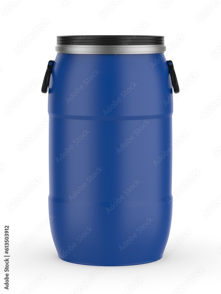 Blank Glossy Drum Barrel template, 3d render illustration. Stock ...