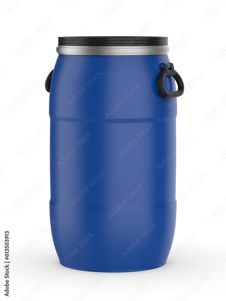 Blank Glossy Drum Barrel template, 3d render illustration. Stock ...