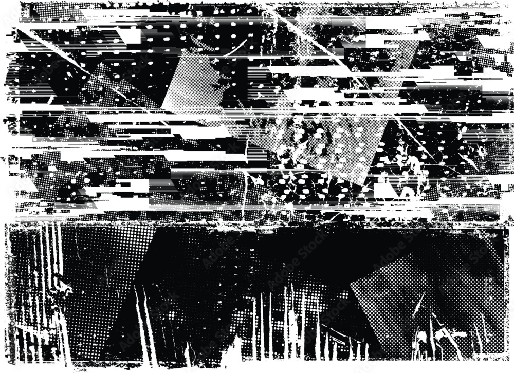 Grunge urban background. Vector. Textured banner . Futuristic digital ...