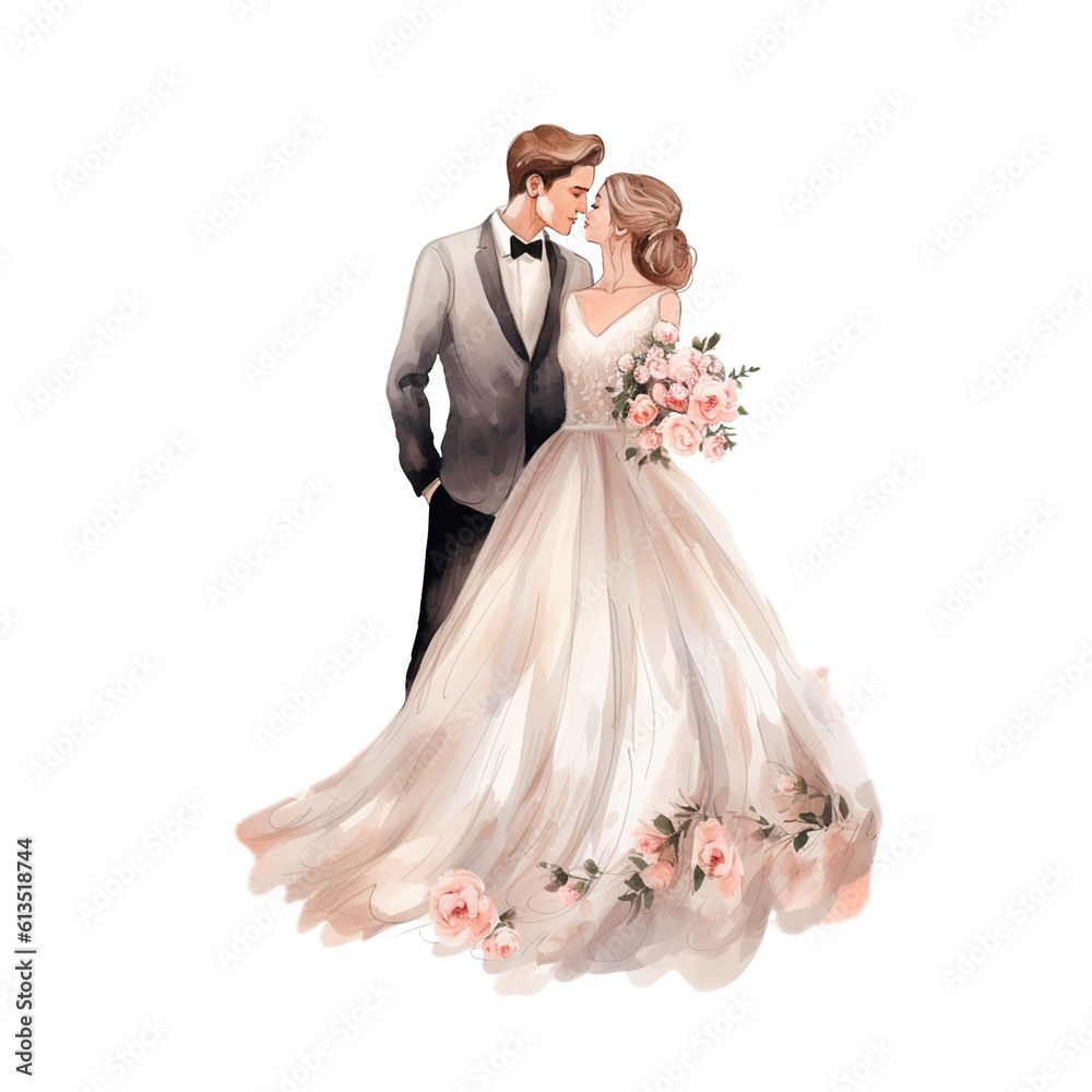About Beautiful Happy Wedding transparent background png illustration ...
