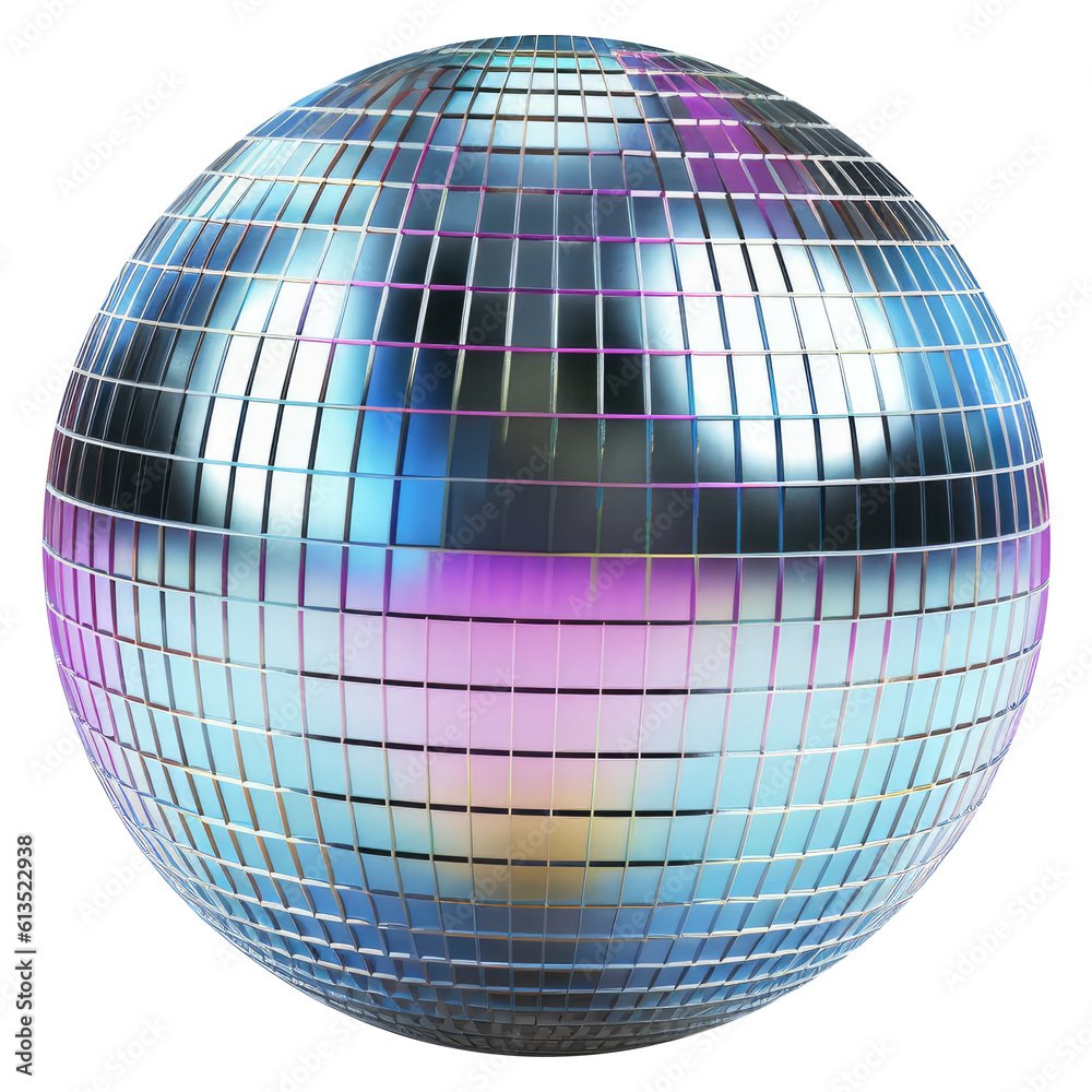 Disco ball on transparent background. PNG, ai Stock Illustration ...