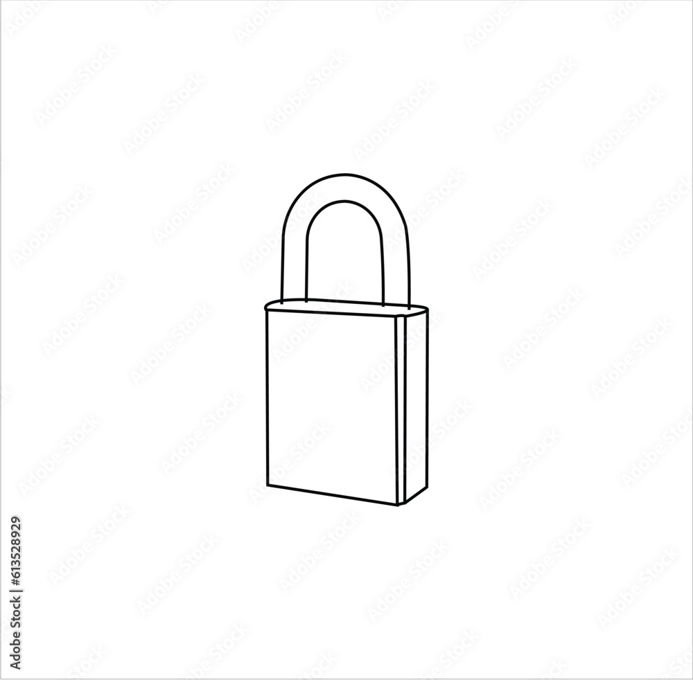 2023 new locked and unlocked lock on white background. Set of ...