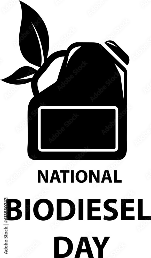 National biodiesel day. For Cartoon green bio, eco, gasoline. Fuel tank ...