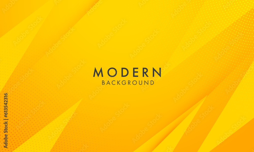 Modern yellow background with diagonal shape. Vector illustration Stock Vector | Adobe Stock