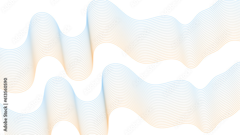 Futuristic technology and sound wave lines background. Modern colorful ...