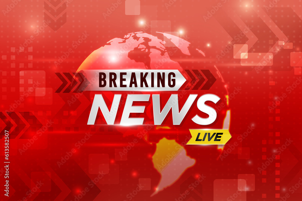 Breaking News live world global news background Stock Illustration ...