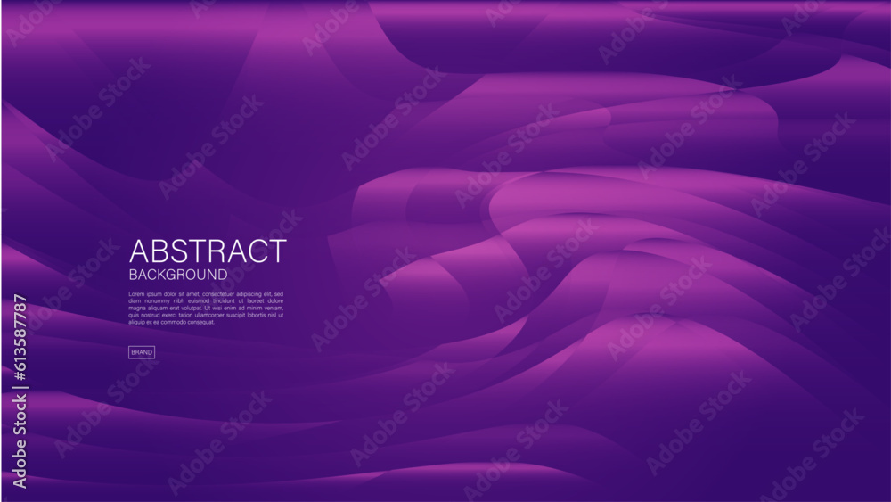 Purple abstract background, wave graphic, Geometric vector, Minimal ...