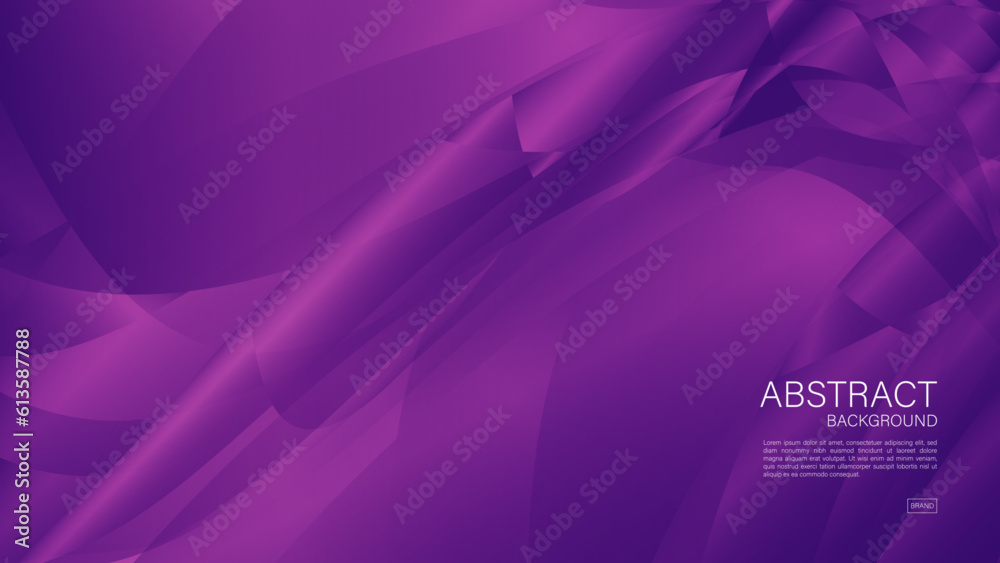 Purple abstract background, wave graphic, Geometric vector, Minimal ...