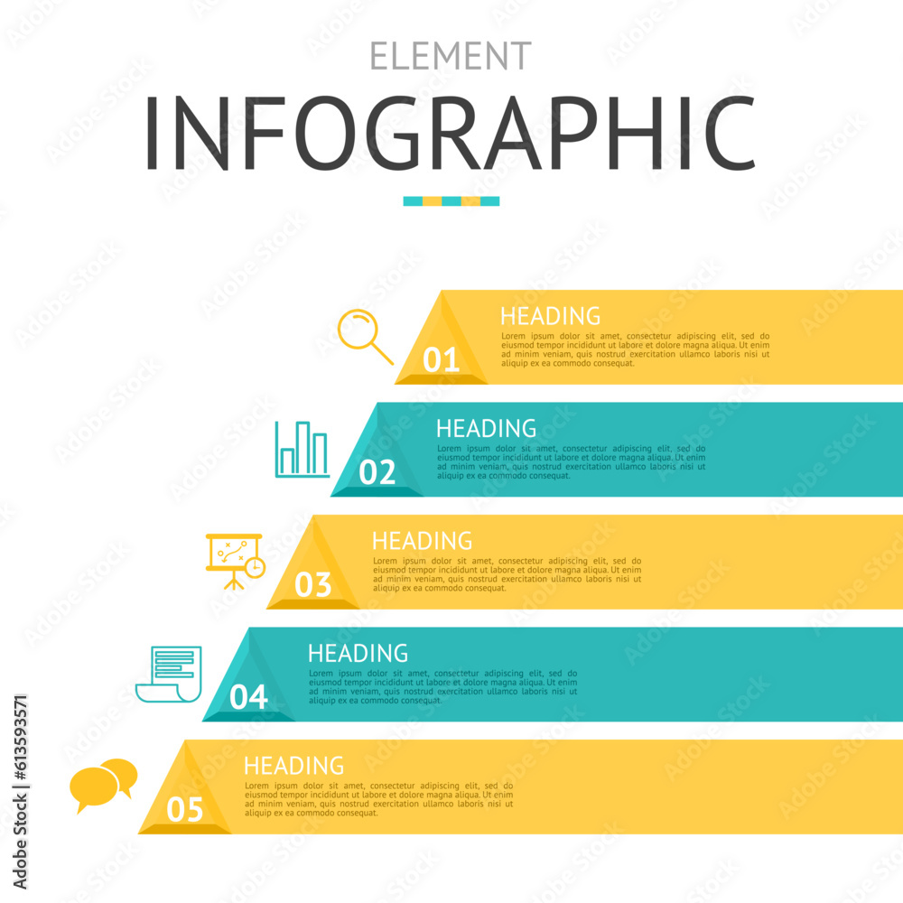 triangle diamond line level for infographic. used for process diagram ...