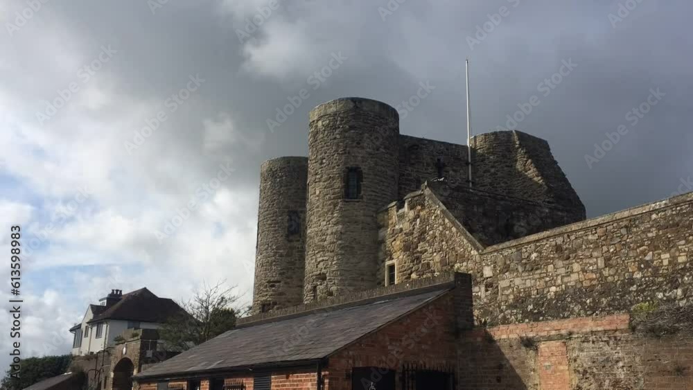 RYE, EAST SUSSEX, UK - 10/20/2020: 14th-century Ypres Tower, which ...