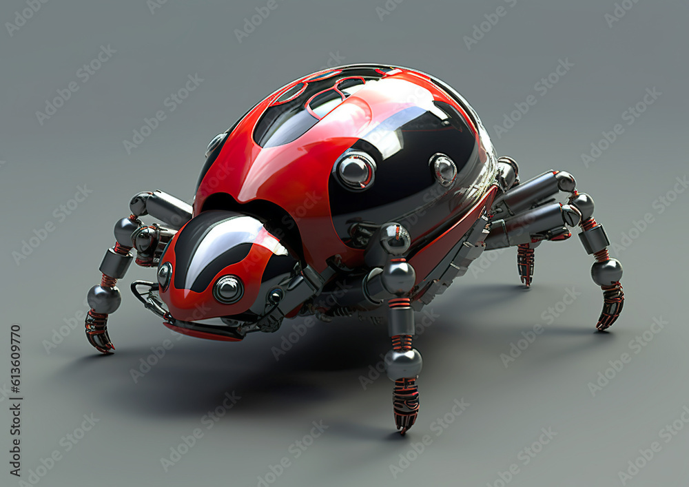 Ladybug robot with the technological solutions of the future. Tiny ...