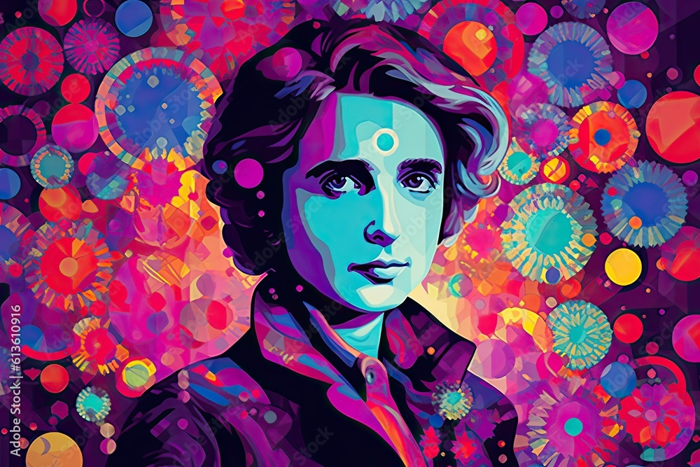 Colorful Illustration of Rosalind Franklin, Women in STEM feminism ...