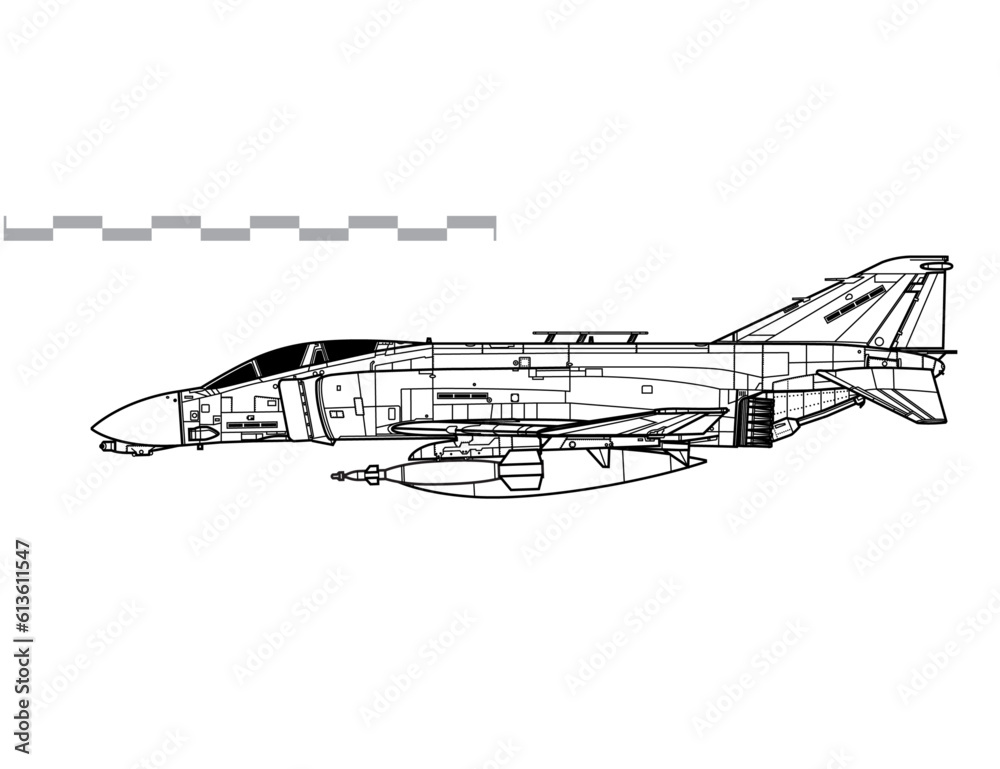 McDonnell Douglas F-4D Phantom II with GBU-10 Paveway I laser guided ...