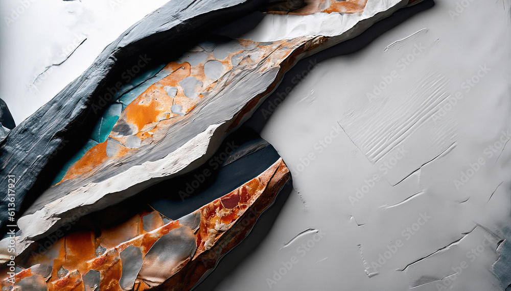 Stone Art Wall Vibrant Colors, Geometric Shapes, Abstract Patterns ...